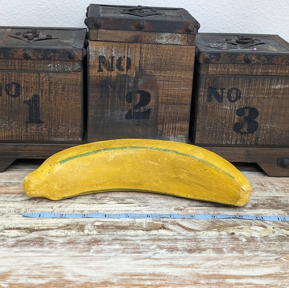 Hand Crafted | Accents | Vintage Hand Crafted Rustic Clay Large Banana ...